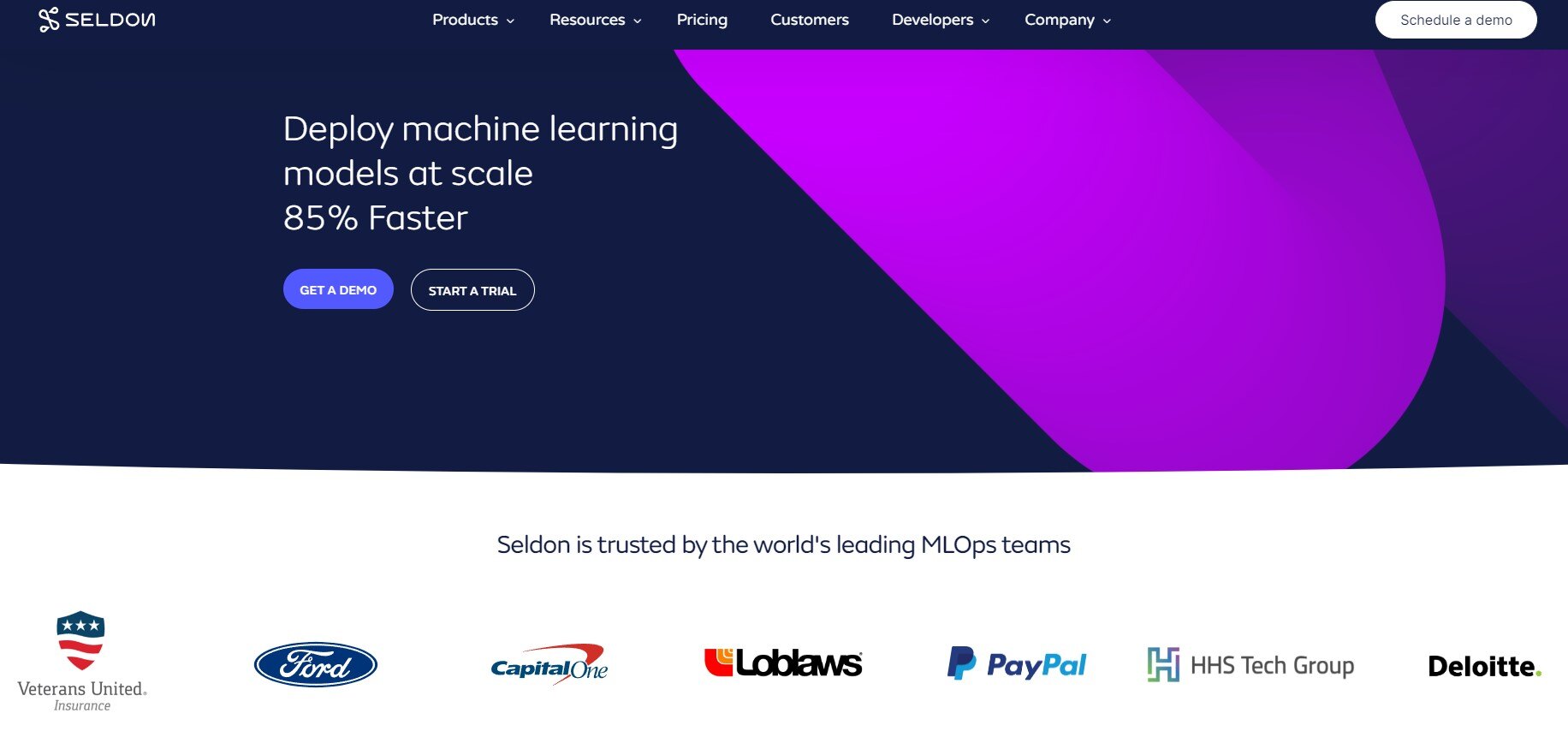 Seldon: Deployment and Monitoring of Machine Learning Models